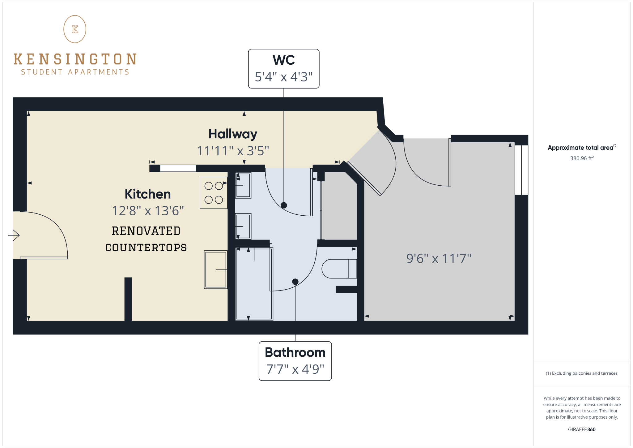 Apartment Floorplans in Muncie, IN | Kensington Apartments